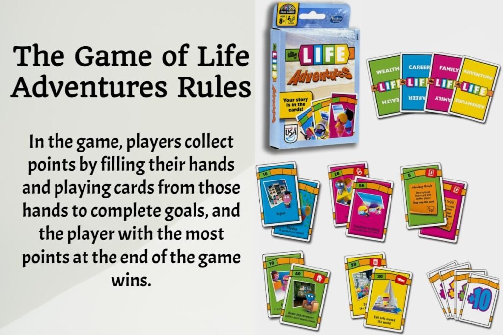 The Game of Life Adventures Rules & Cards - Miexto Board Games