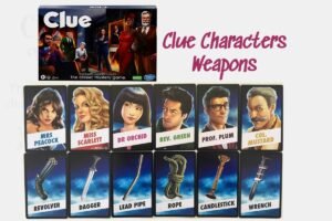 The Clue Game Characters & Weapons - Miexto Board Games