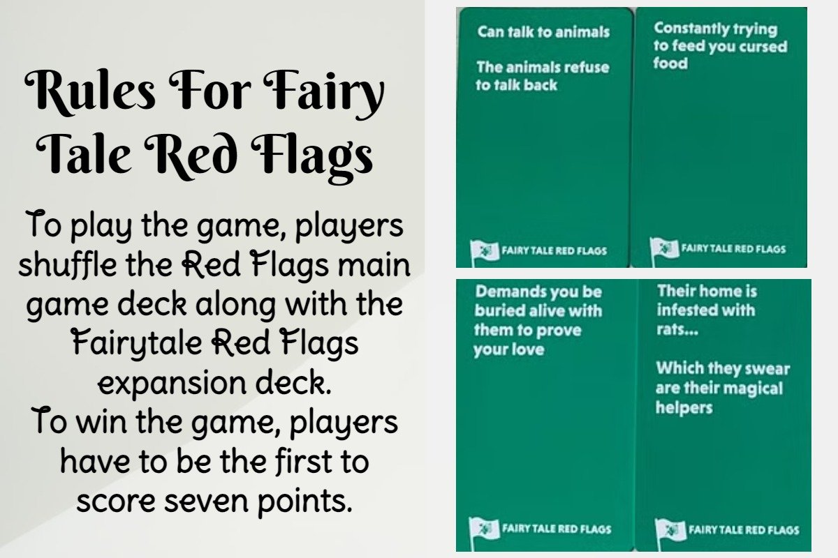 Skybound Fairy Tale Red Flags Rules & Cards - Miexto Card Games