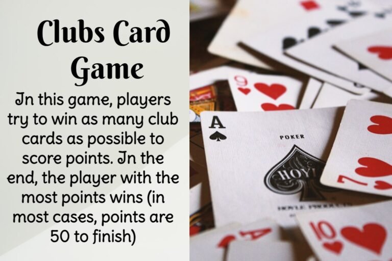 Clubs Card Game Rules & Cards - Miexto Card Games